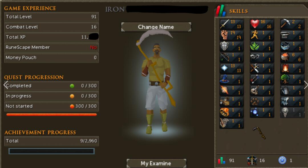 RS3 Account - Ironman | Scythe | 15 Year Veteran | No Email Registered